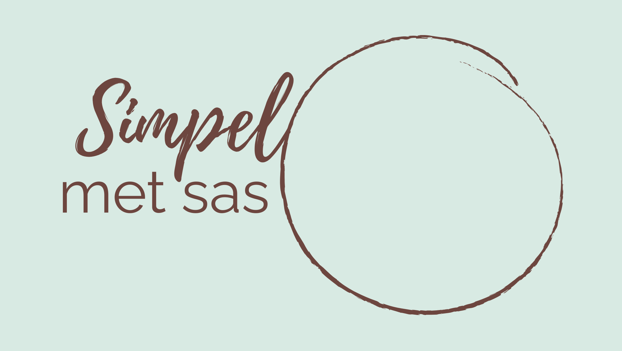 Simpel met sas - ....zonder poespas